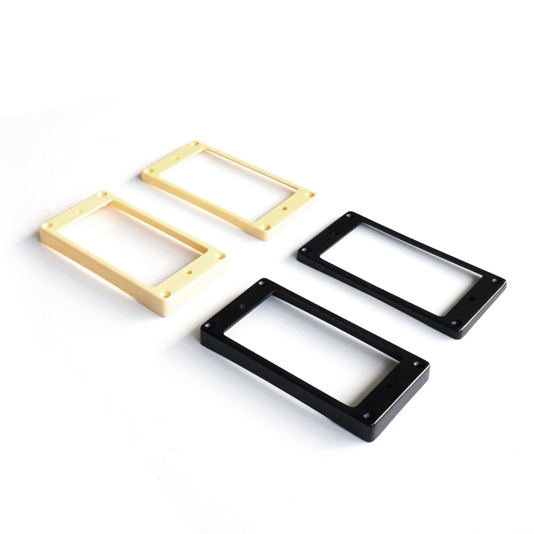 Humbucker Pickup Curved Base Mounting Ring Surrounds Les Paul,es ...