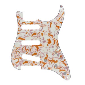 Colourful Strat Stratocaster Electric Guitar Pickguard Scratch Plates ...