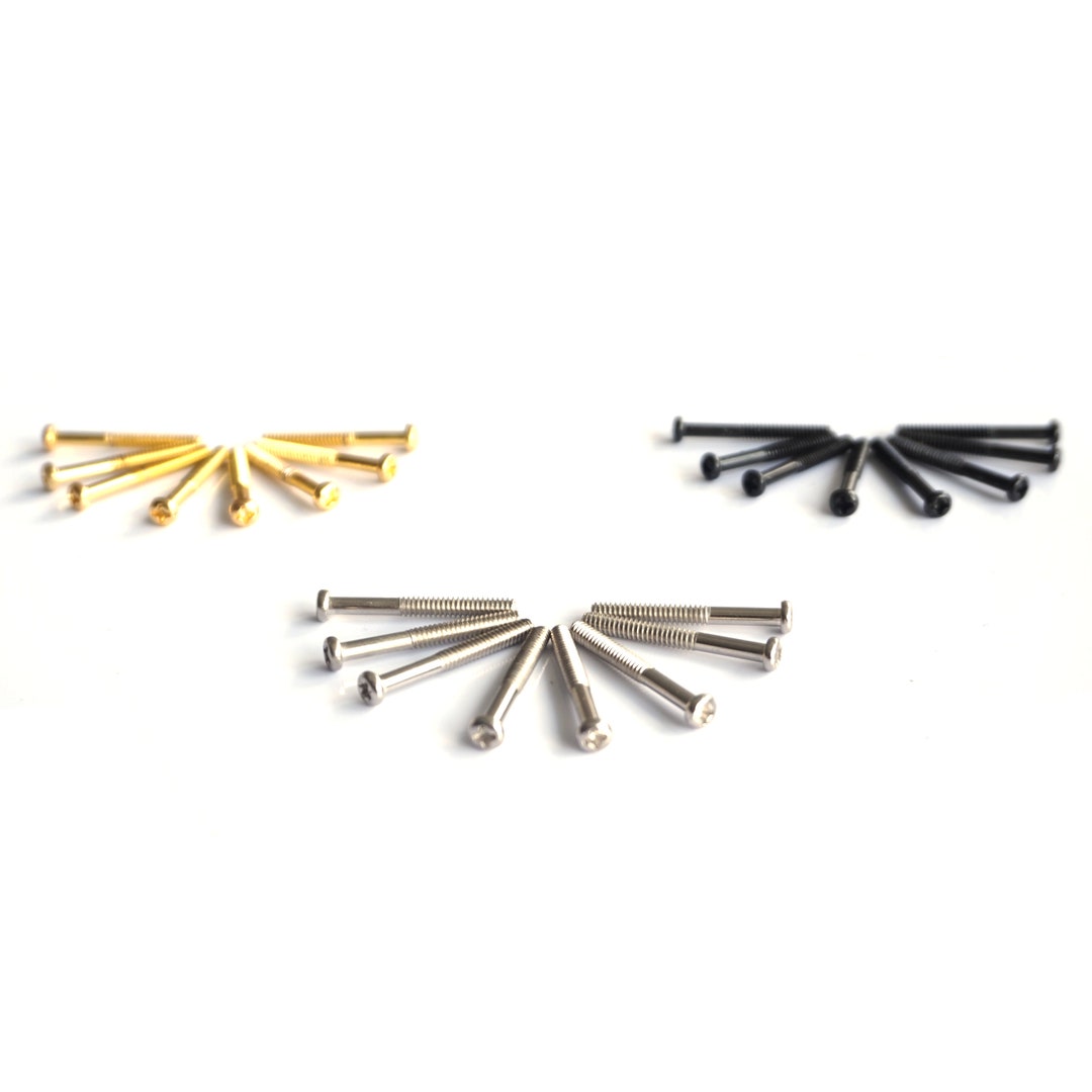Humbucker Pickup Screws 2, 4, 8, or 20 - Chrome Black Gold - Etsy