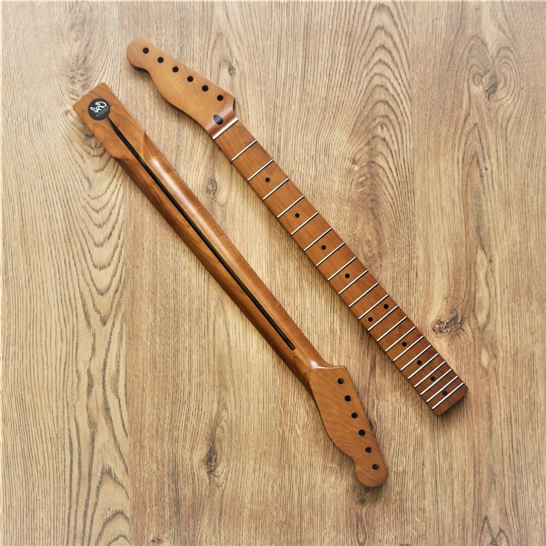 Left Handed Telecaster Compatible Roasted Maple Vintage Guitar Neck ...