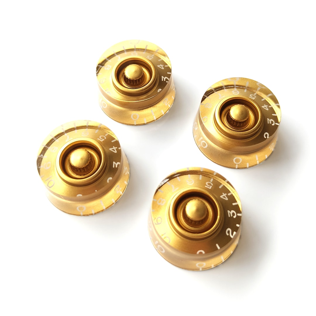 Speed Control Knobs – Volume Tone for Gibson & Epiphone Les Paul – Gold ...