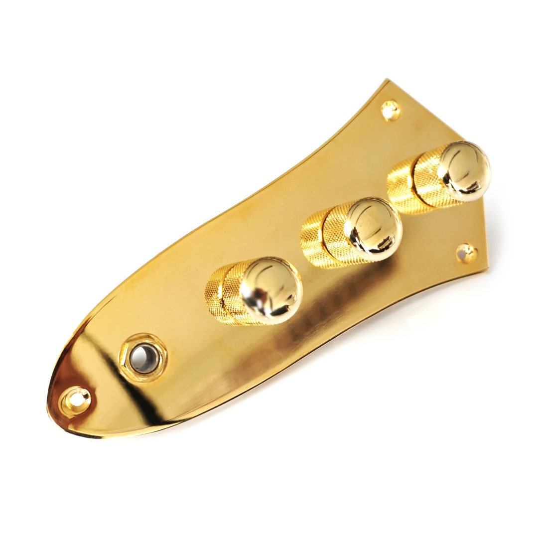 Loaded Jazz Bass Control Plate Assembly Gold - Etsy