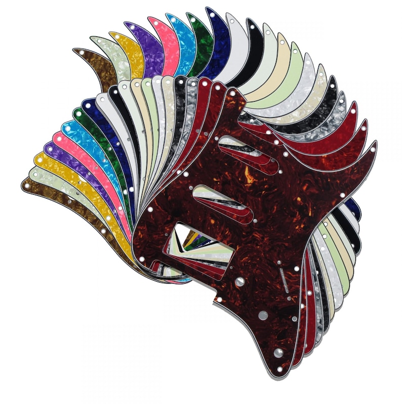 Stratocaster HSS Humbucker Pickguard Scratchplate to Fit Fender USA MEX ...