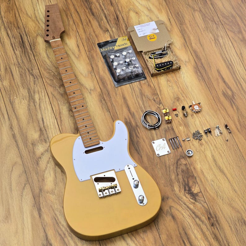 Elite T-series DIY Guitar Kit | Deluxe Complete Build Package | Guitar ...
