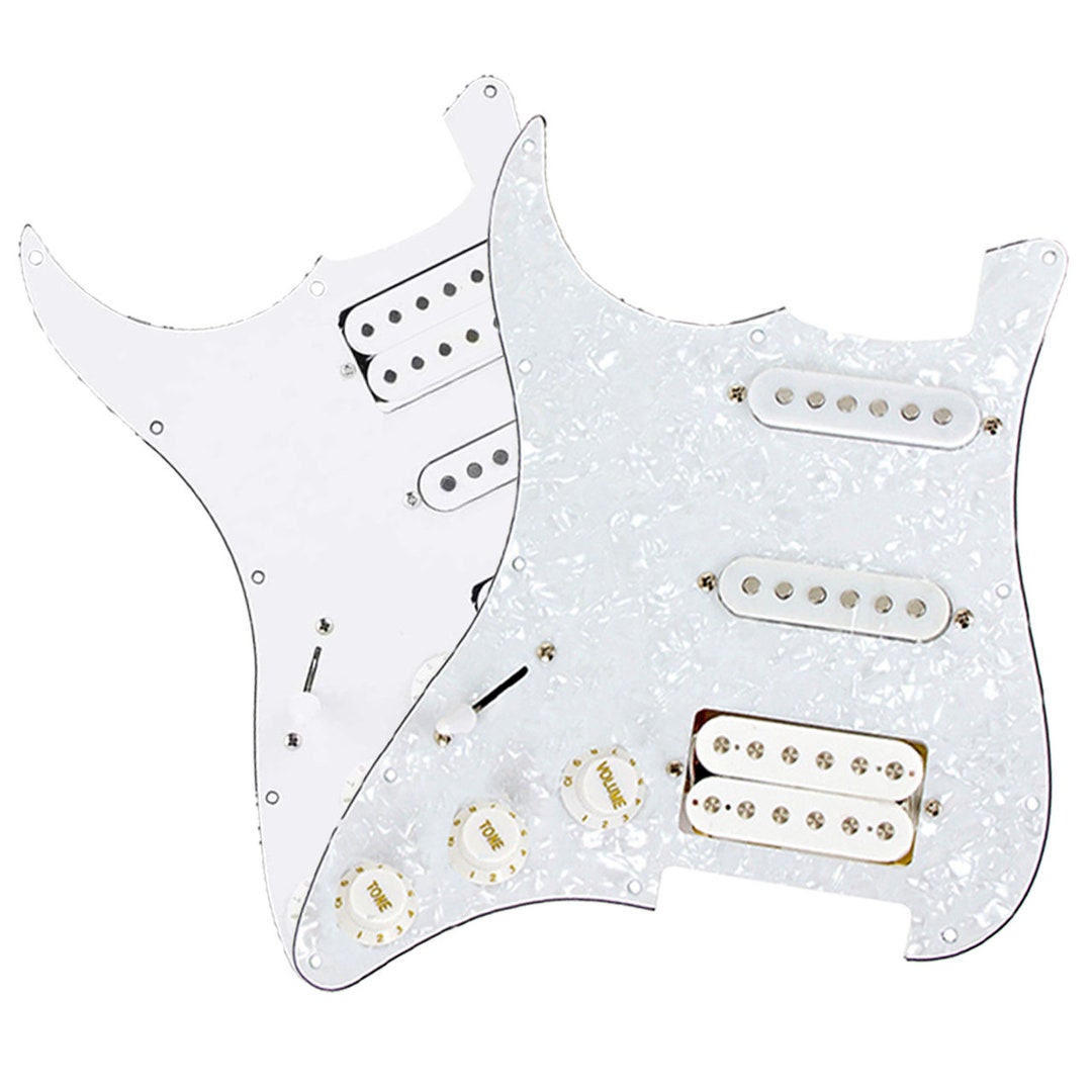 Left Handed Loaded Stratocaster Electric Guitar Pickguard Scratchplate ...