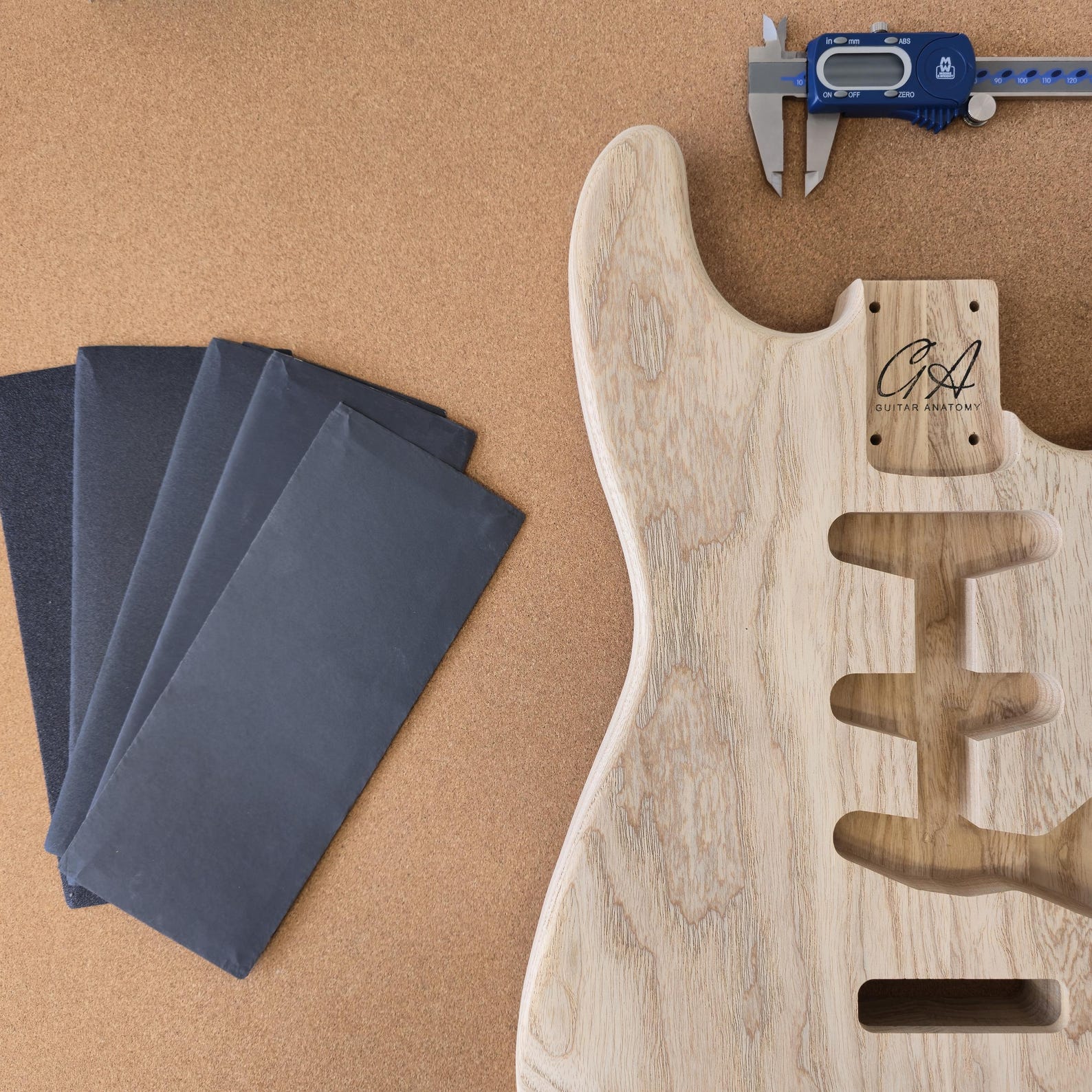 Strat Guitar Body Nitro, Poly, Unfinished Alder Ash Guitar Anatomy ...