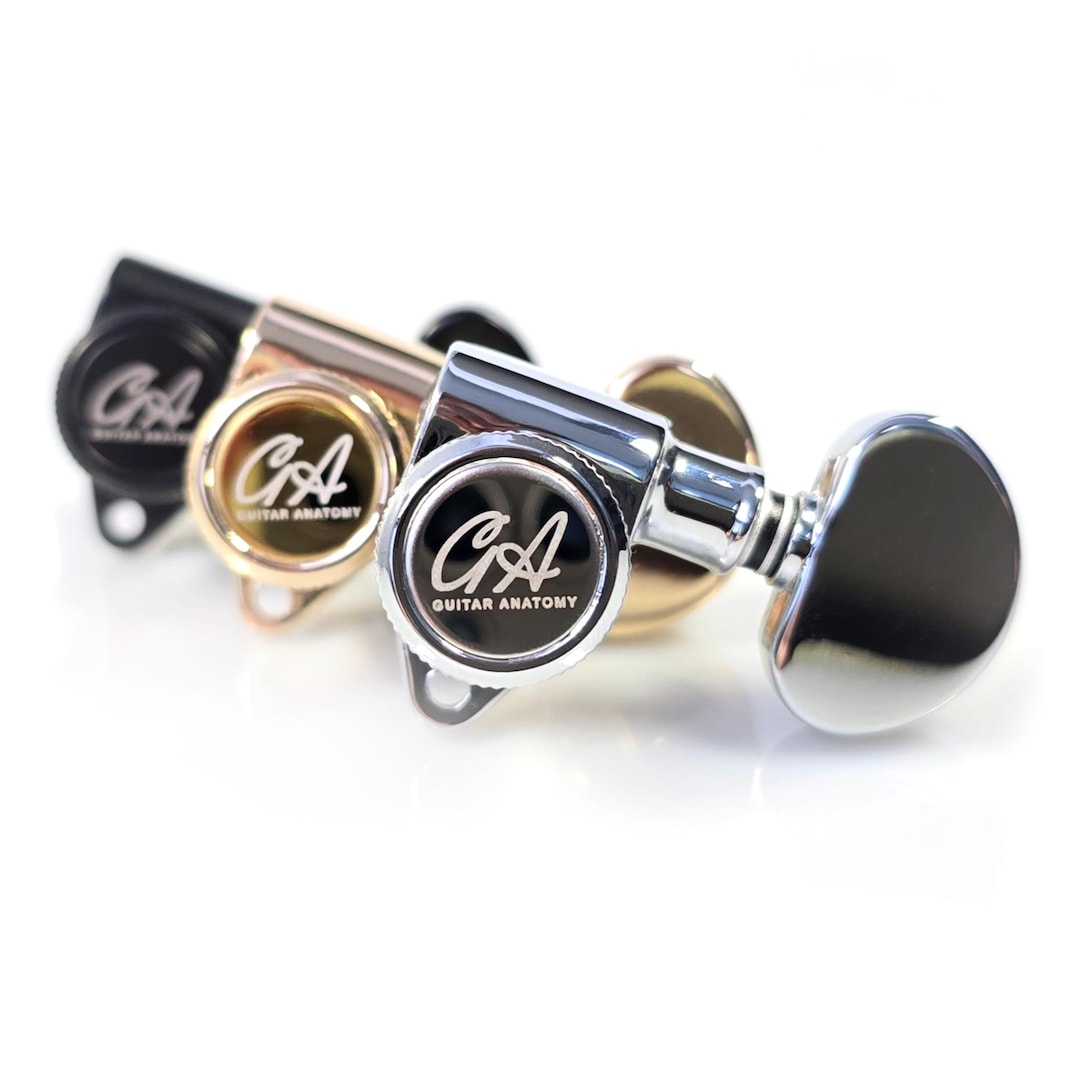 Guitar Anatomy Locking Tuners 1:20 Ratio Fine Tuning Machine Heads for ...