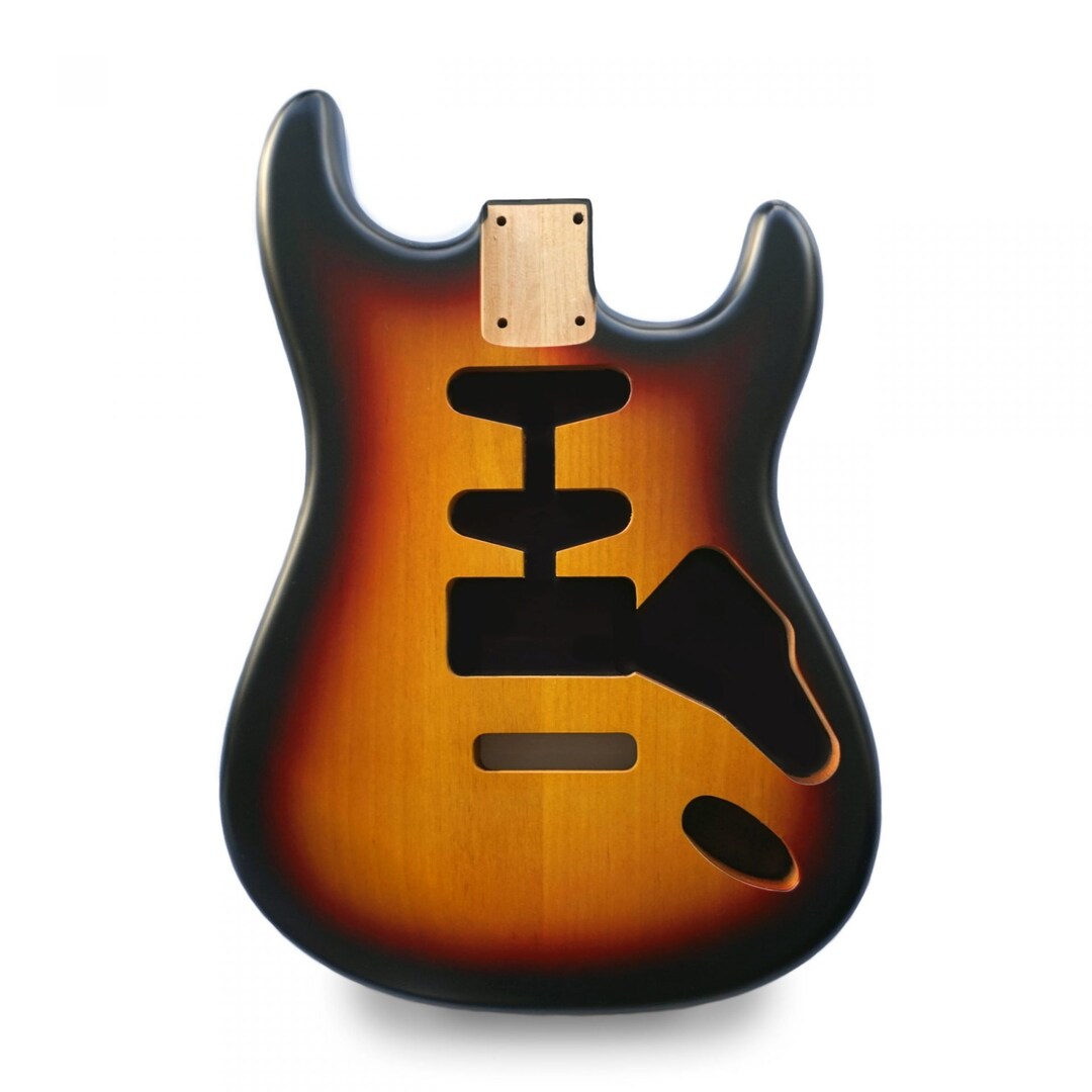 Stratocaster Guitar Body HSS Sunburst Vintage Nitro Satin 2 Piece ...