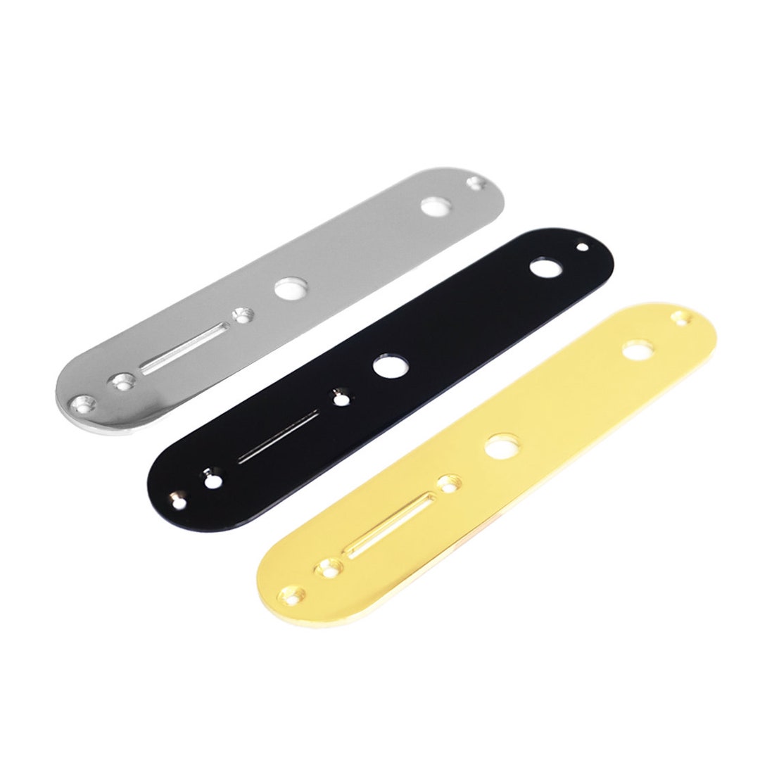 Telecaster Control Plate - Chrome Black Gold - Etsy