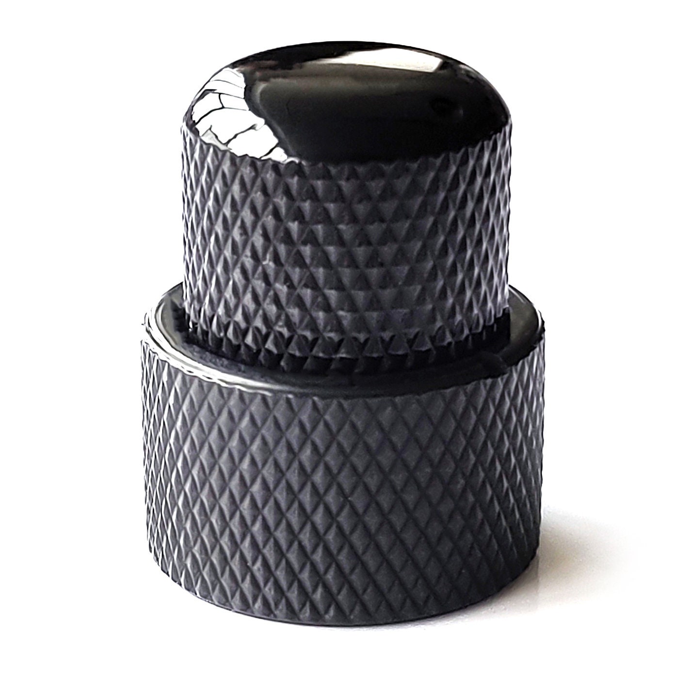 Dual Concentric Metal Control Knobs, Double Stacked Chrome Black Gold ...