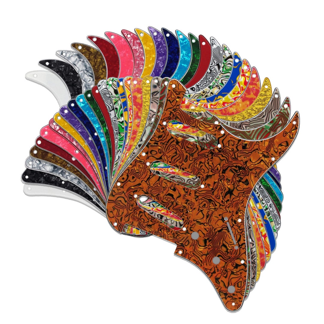 Colourful Strat Stratocaster Electric Guitar Pickguard Scratch Plates ...