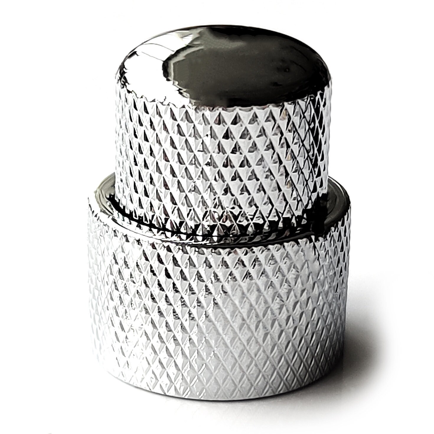 Dual Concentric Metal Control Knobs, Double Stacked Chrome Black Gold - Etsy