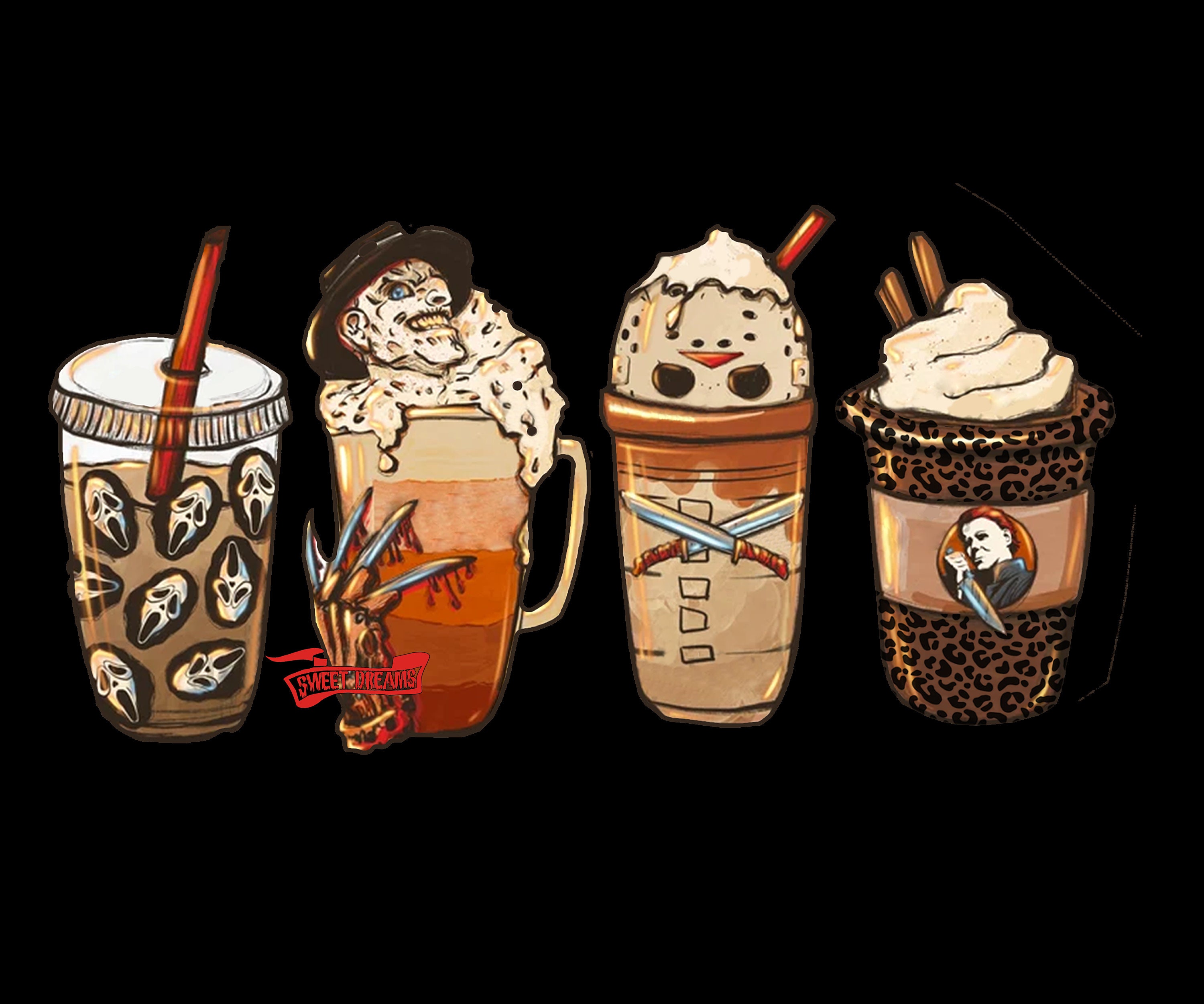 Horror Coffee Png - Etsy