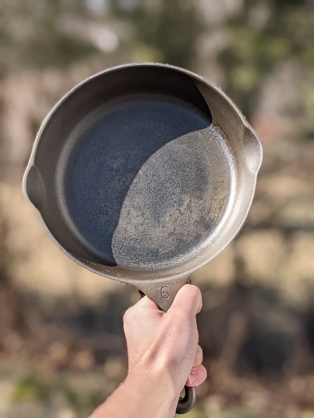 Vintage Cast Iron Skillet - Wagner Ware #6 1056 V - Restored - Etsy