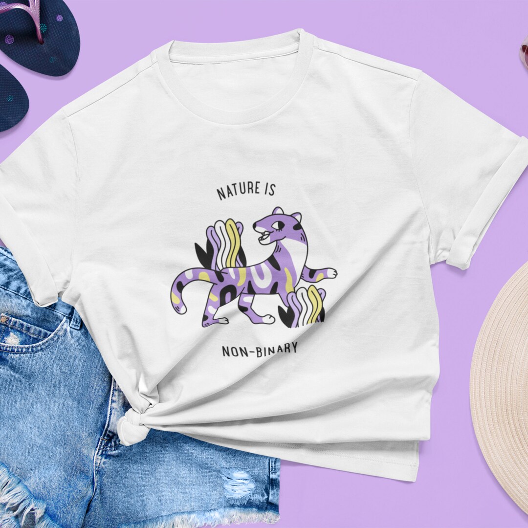 Non Binary Shirt, Non Binary Flag Tshirt, Enby Flag, Enby Shirt, No ...