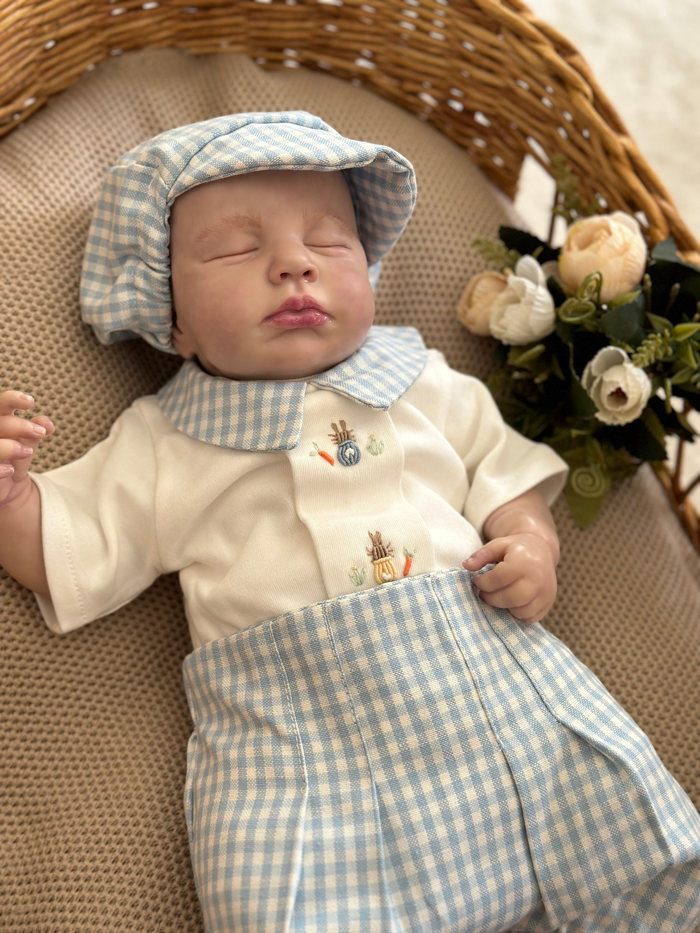 Baby Boy Short Body and Cap, Handmade Body, Baby Boy Romper, Baby Boy ...