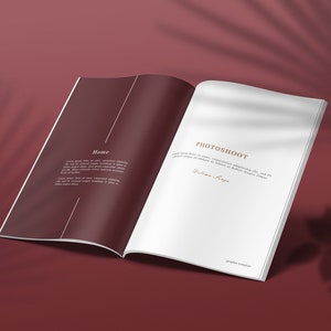 A4 Magazine + Overlay Shadow Mockup - Etsy