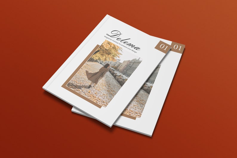A4 Magazine + Overlay Shadow Mockup - Etsy