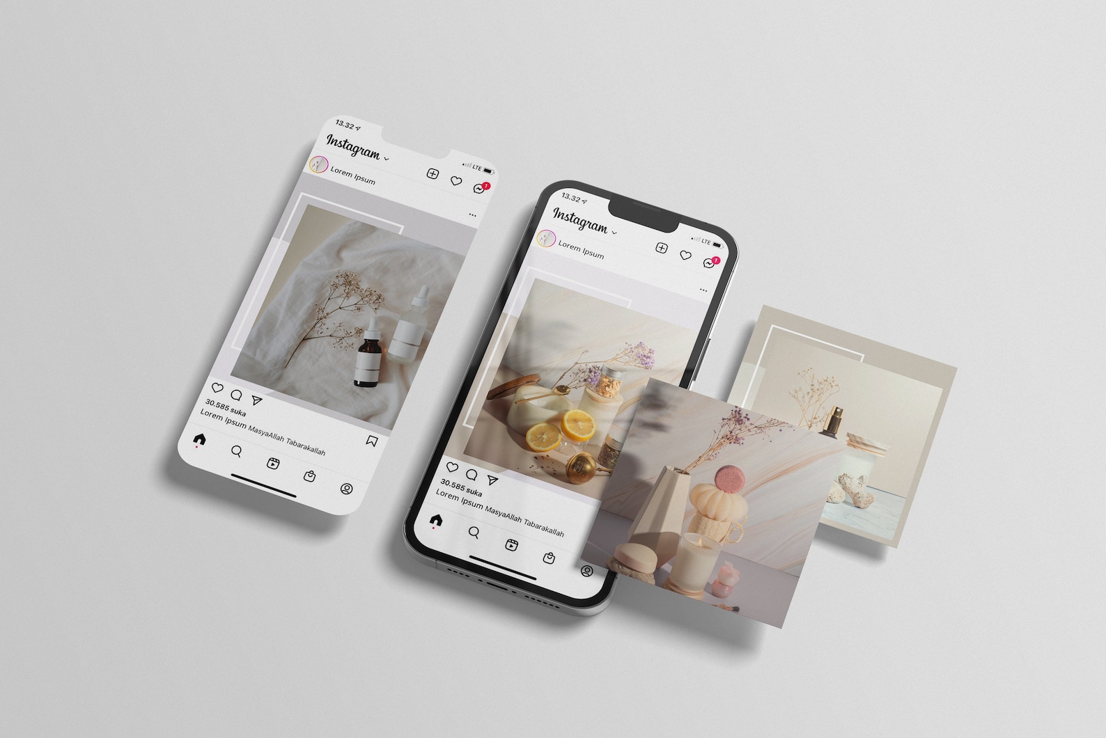 Realistic Instagram Post Mockup - Etsy