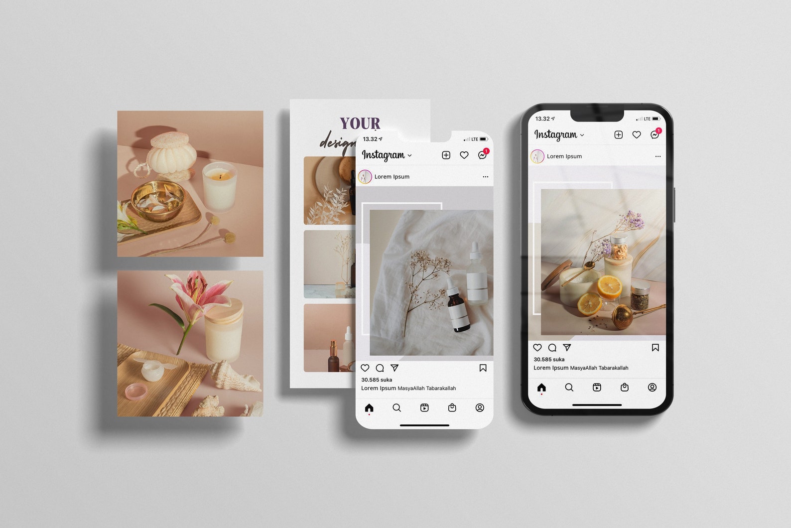 Realistic Instagram Post Mockup - Etsy