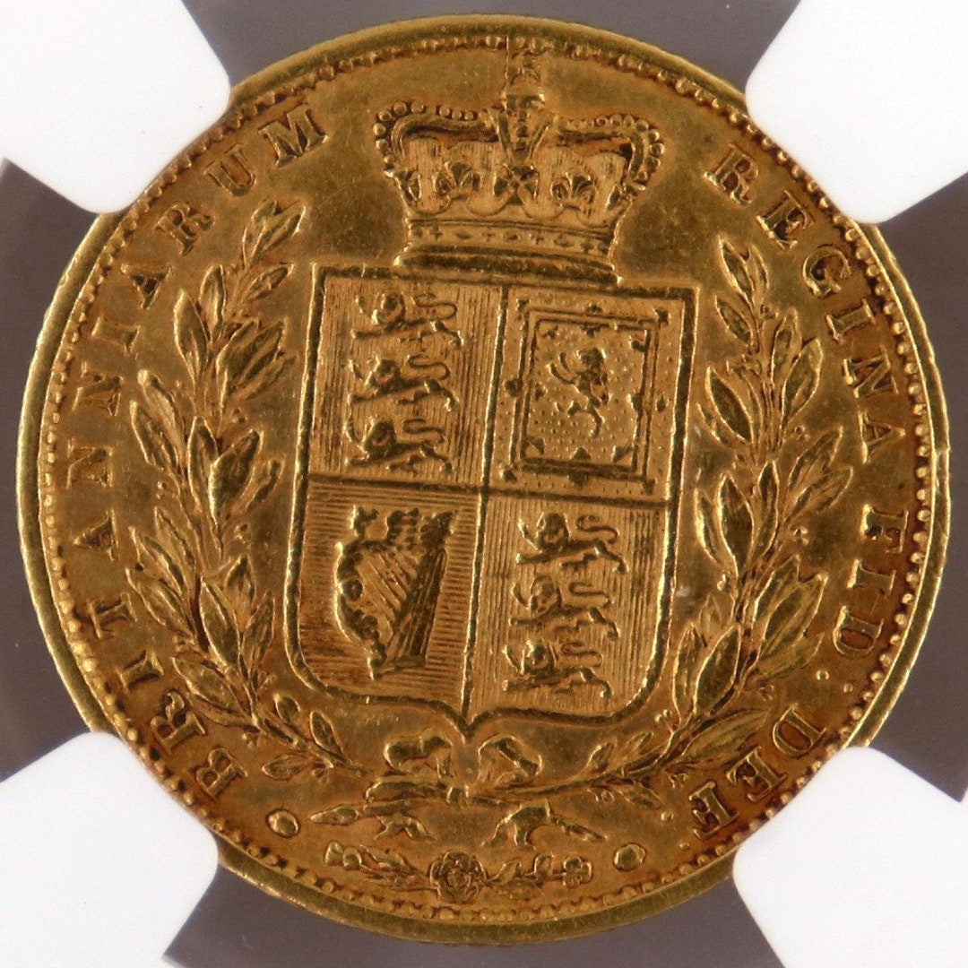 Rare 1855 Victoria Sovereign Gold Coin AU - Etsy