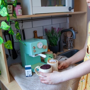 Coffee Play Set - Play Food, Felt Food, Role-playing Toys, Felt Coffee ...