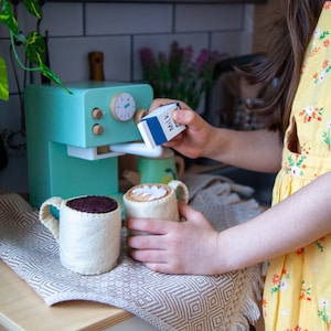 Coffee Play Set - Play Food, Felt Food, Role-playing Toys, Felt Coffee ...
