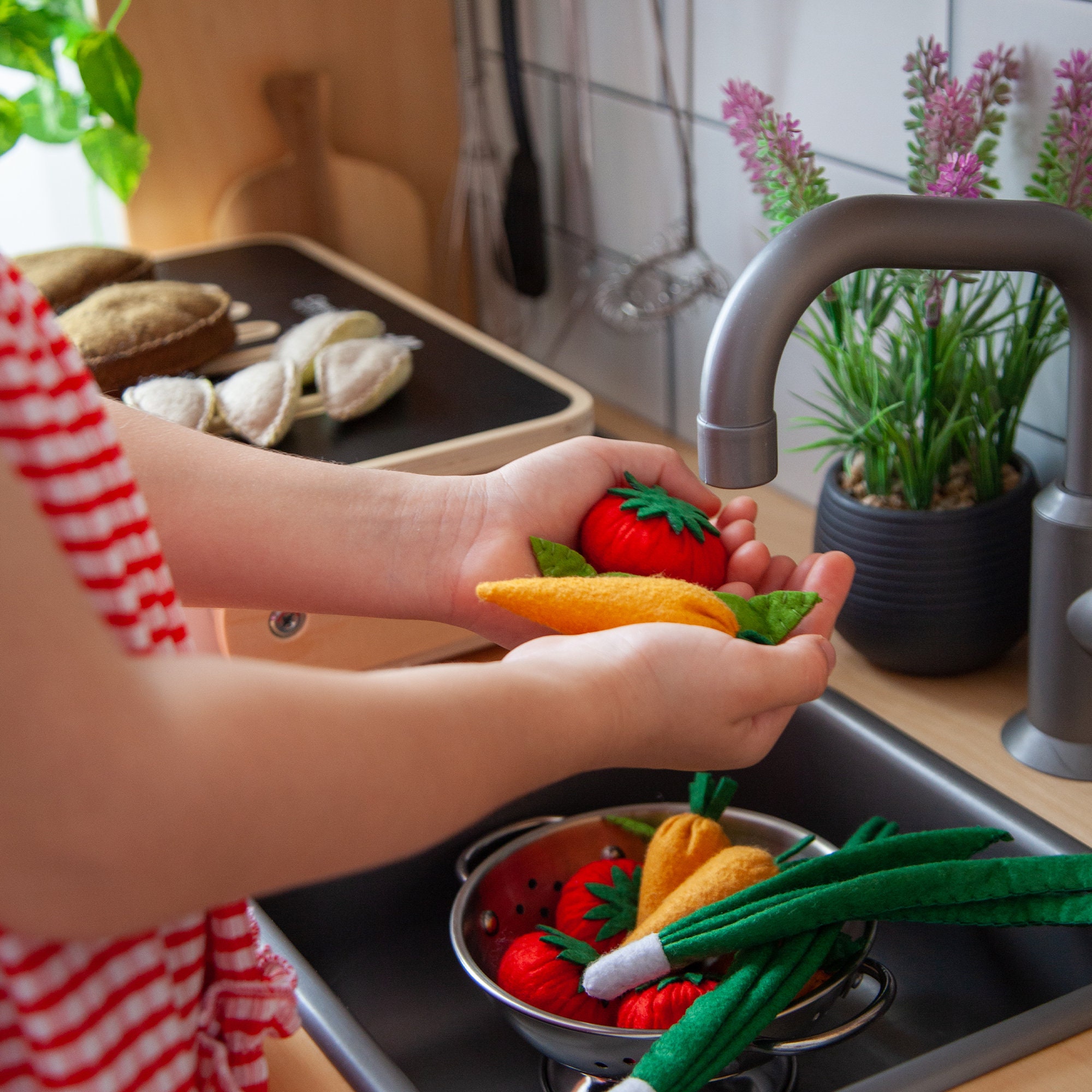 Felt Steak Play Set Play Food, Felt Food, Felt Role-playing Toys, Felt ...