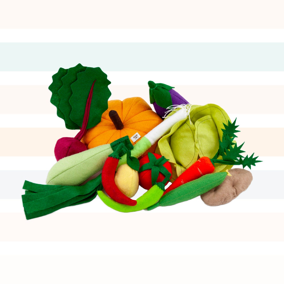 Play Food Felt Vegetable , Role Playing Toys, Kitchen Felt Toys ...
