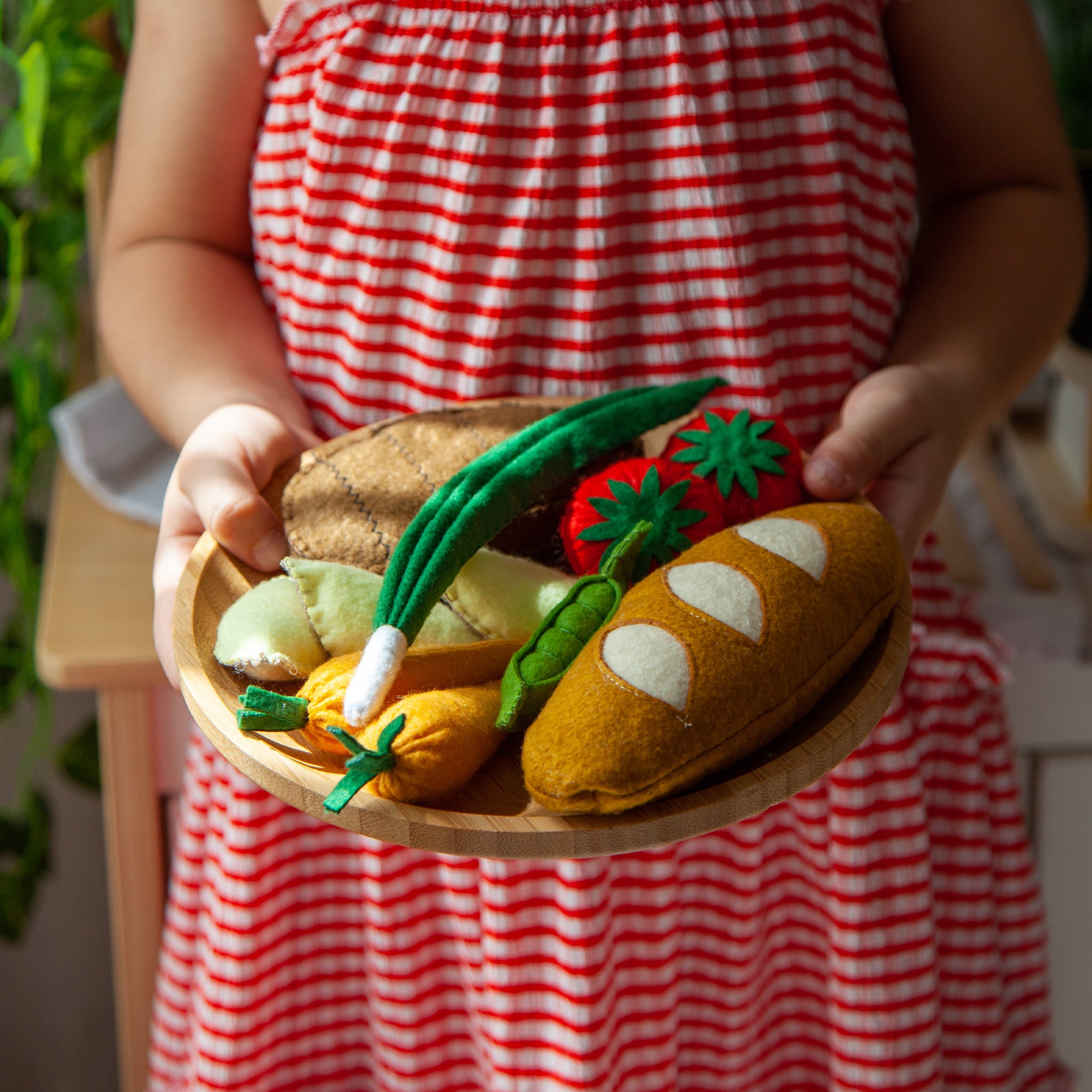 Felt Steak Play Set Play Food, Felt Food, Felt Role-playing Toys, Felt ...