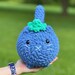 Blueberry Chubby Fruit Loaf Cat - Collectible Amigurumi Crochet Plushie ...