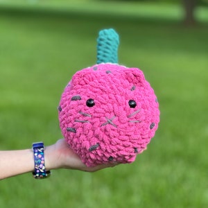 Watermelon Chubby Fruit Loaf Cat - Collectible Amigurumi Crochet ...