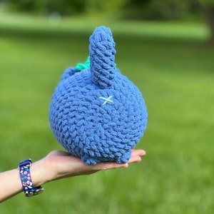 Blueberry Chubby Fruit Loaf Cat - Collectible Amigurumi Crochet Plushie ...