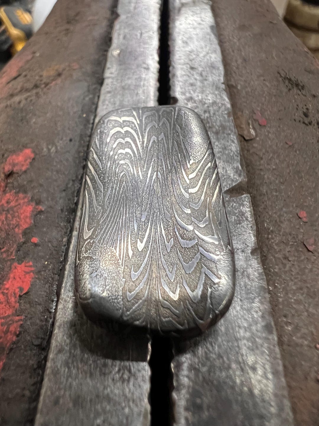 Crushed W’s Mosaic Damascus Worry Stone Fidget - Etsy