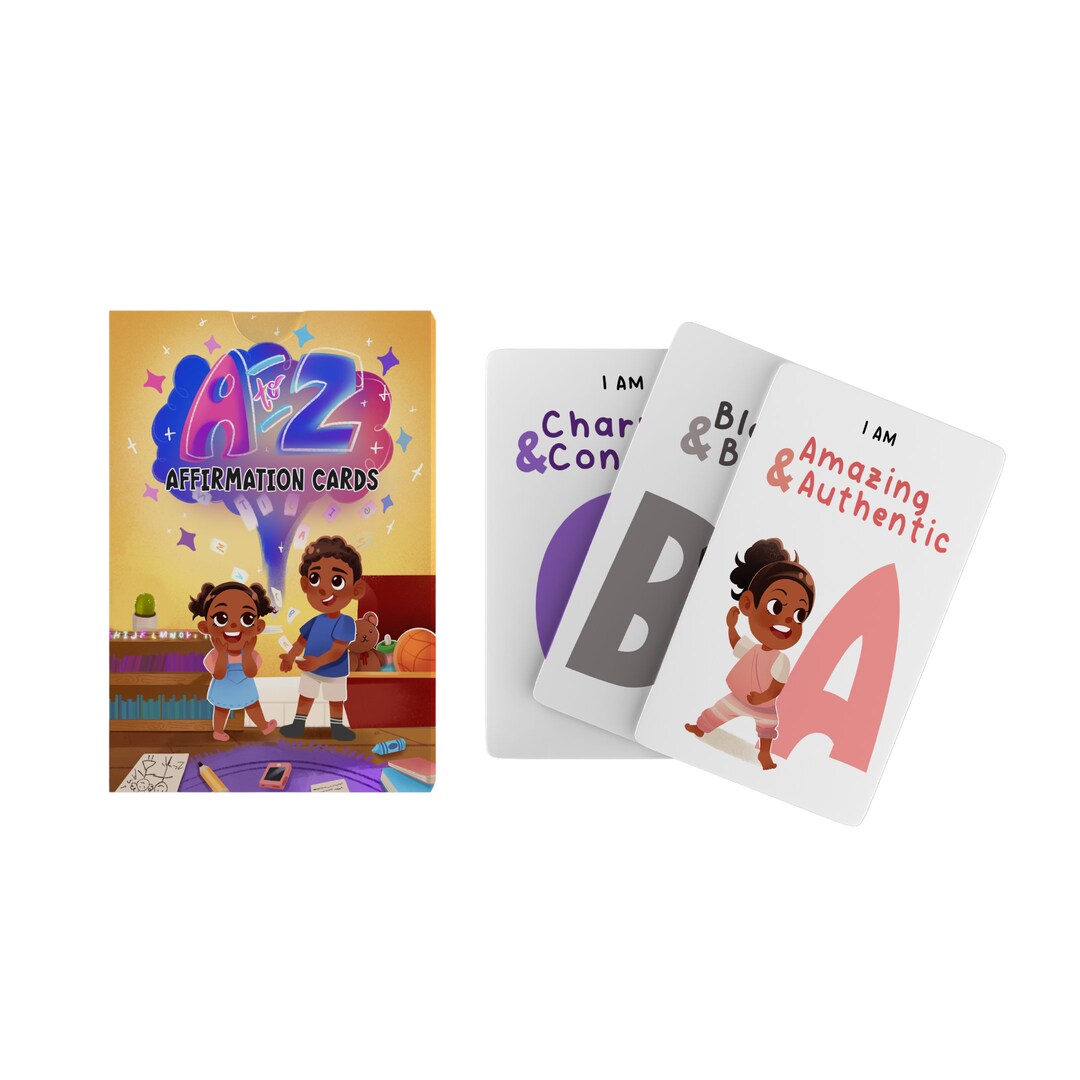 A-Z Affirmation Cards for Kids – Positive Mindset Flashcards - Etsy