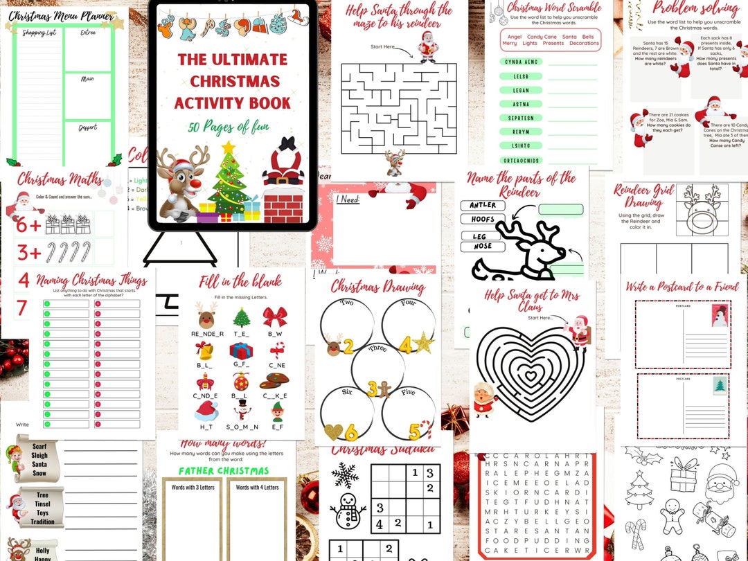 The ULTIMATE CHRISTMAS Activity Book for Kids Christmas Activities ...