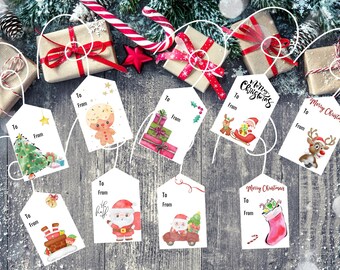 Printable To/from Gift Tags With Handwritten Modern - Etsy Canada