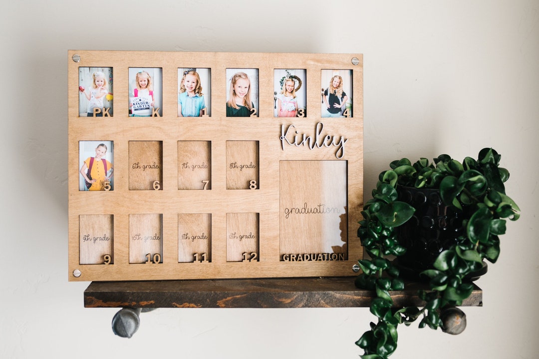 School Years Picture Frame Personalized Picture Frame Multi Photo Frame ...