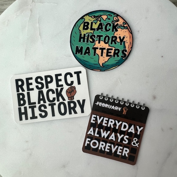 Black American Heritage Sticker - Etsy