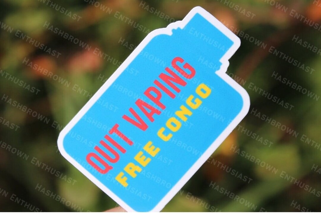 Congo Quit Vaping Sticker - Etsy