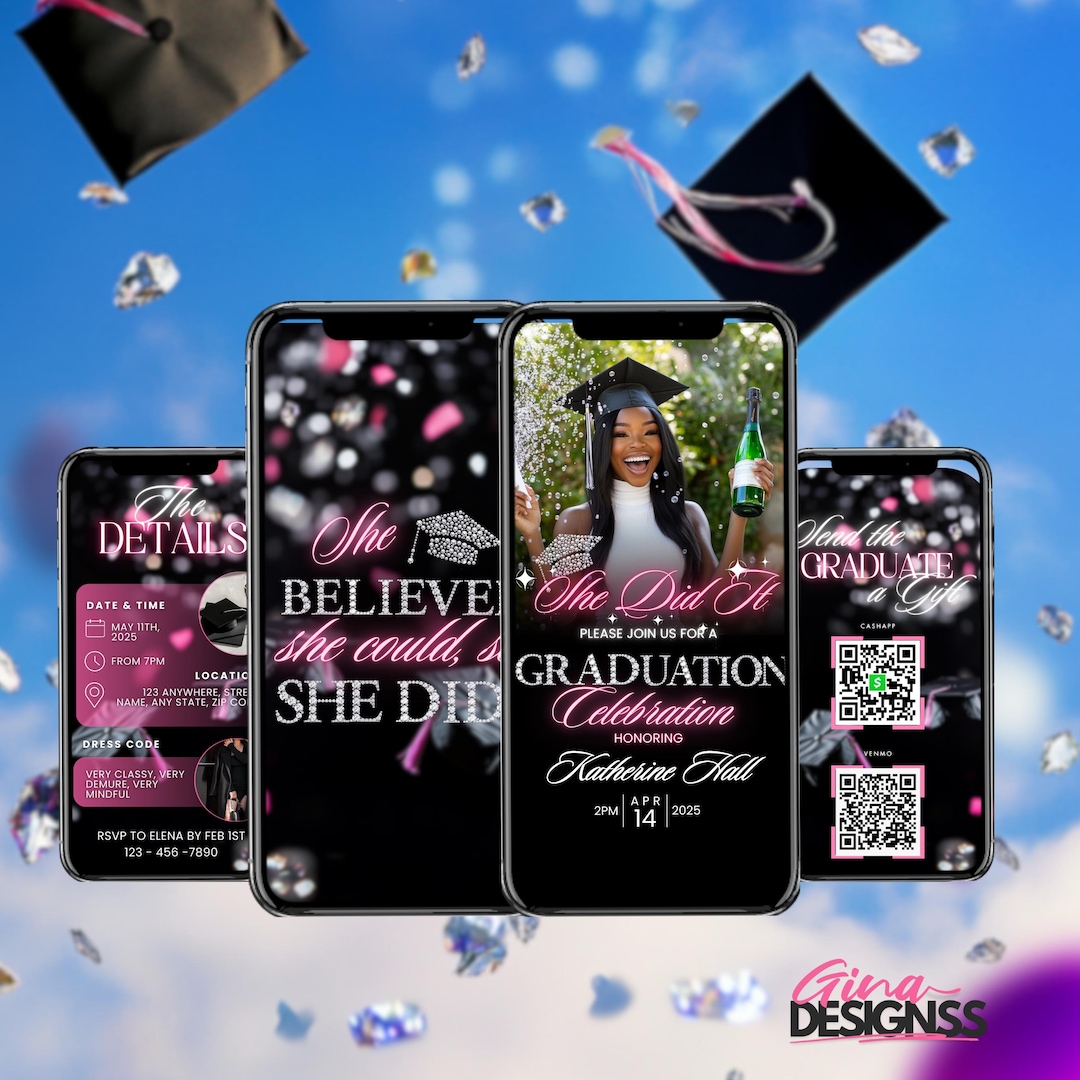 Graduation Invitation Digital Graduation Invitation Graduation Party ...