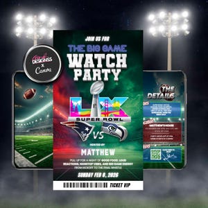 Big Game Digital | Super Game Invite 2026 | Its Game Time Football ...