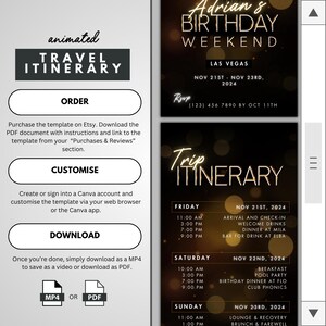 Mens Digital Birthday Weekend Invitation Animated Travel Lads Trip ...