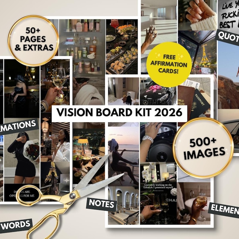 2026 Black Girl Vision Board - Etsy UK