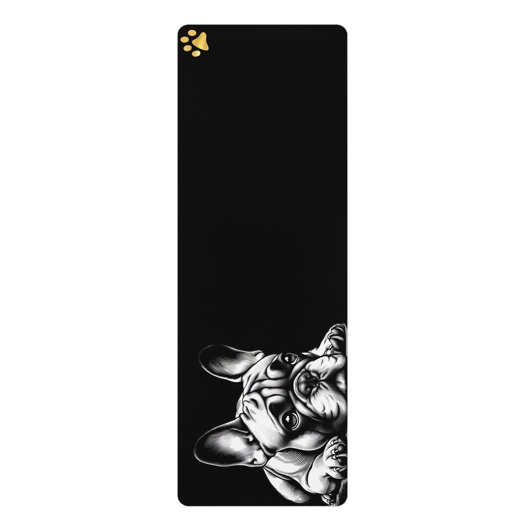 Frenchie Rubber Yoga Mat, French Bulldog Yoga Mat, Frenchie Sport ...