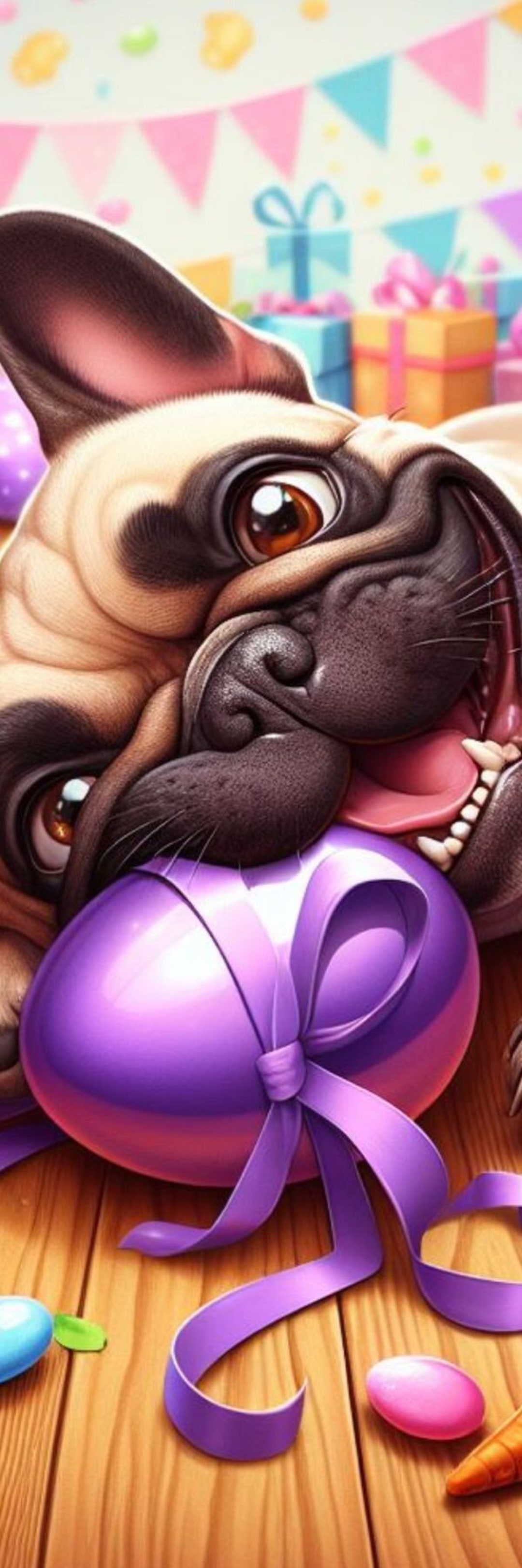 Frenchie Easter Bookmark, French Bulldog Printable Bookmark, Dog ...