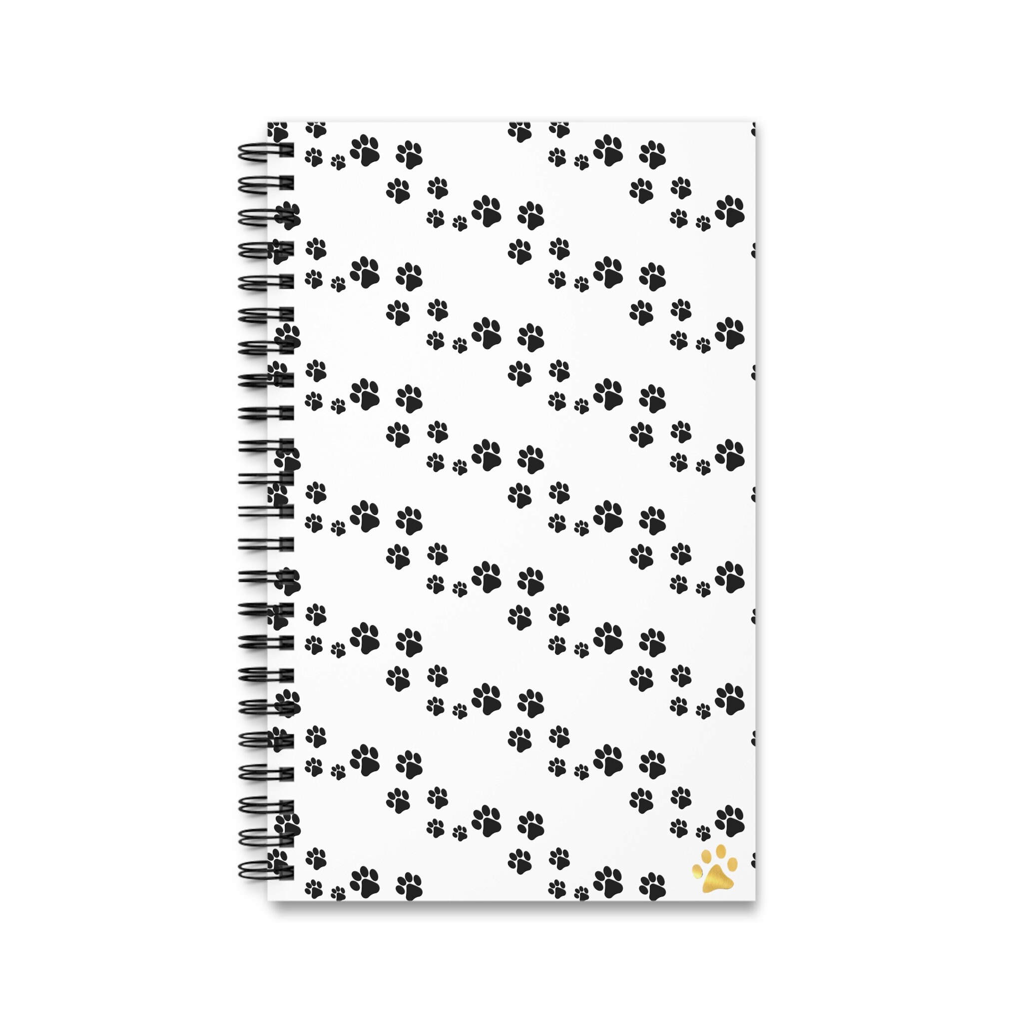 Animal Notebook, Dog Bullet Journal, Cute Dog Notebook, Dog Paw, Lined ...