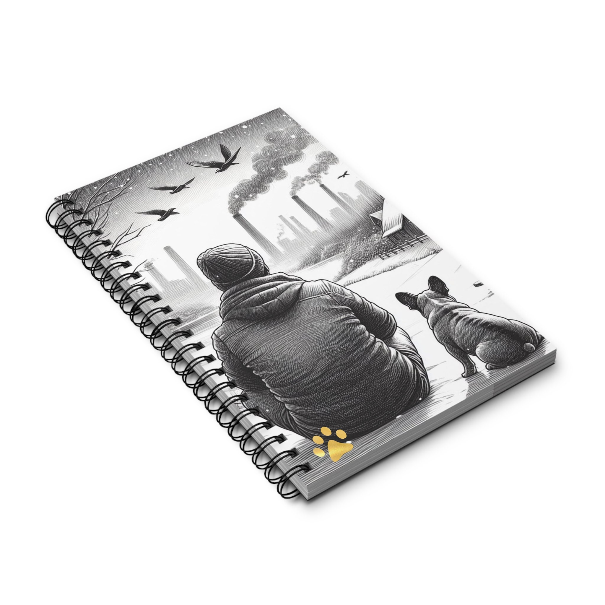 Animal Notebook, Dog Bullet Journal, Cute Dog Notebook, Dog Paw, Memory ...