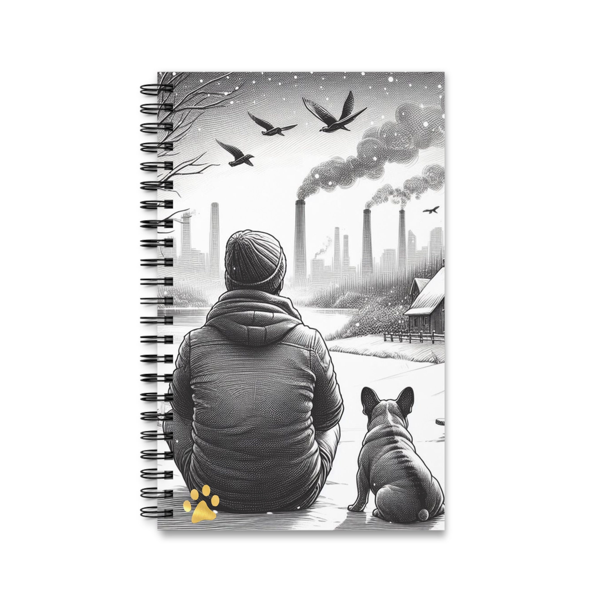 Animal Notebook, Dog Bullet Journal, Cute Dog Notebook, Dog Paw, Memory ...