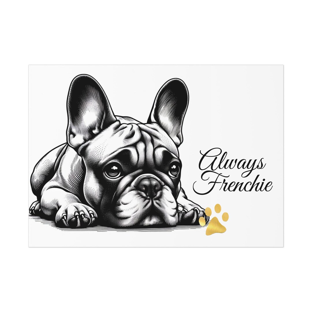 French Bulldog Posters, Always Frenchie Poster, Environmentally ...